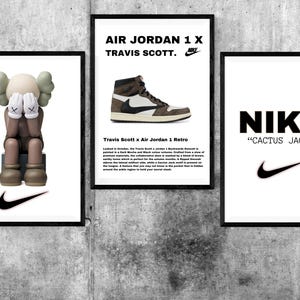 TRAVIS SCOTT 1 X Air Jordan - Bundle of 3 | A3 Posters - Instant ...