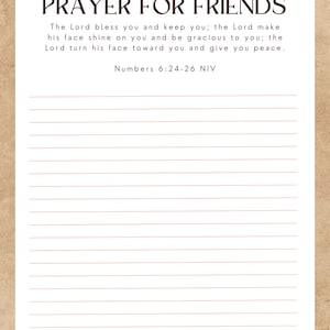 Prayer Request Journal | 29-page Printable Journal 2025 - Etsy