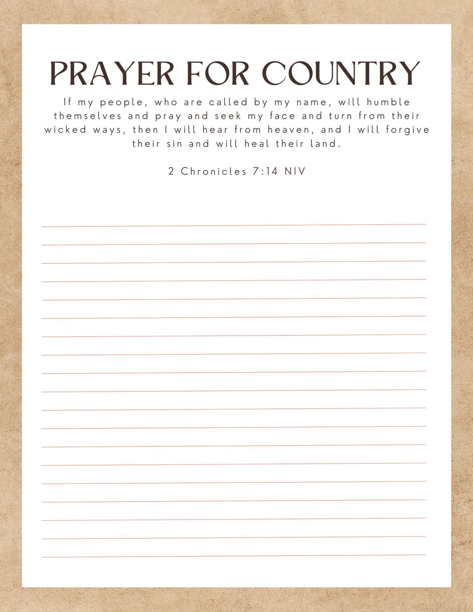 Prayer Request Journal | 29-page Printable Journal 2025 - Etsy