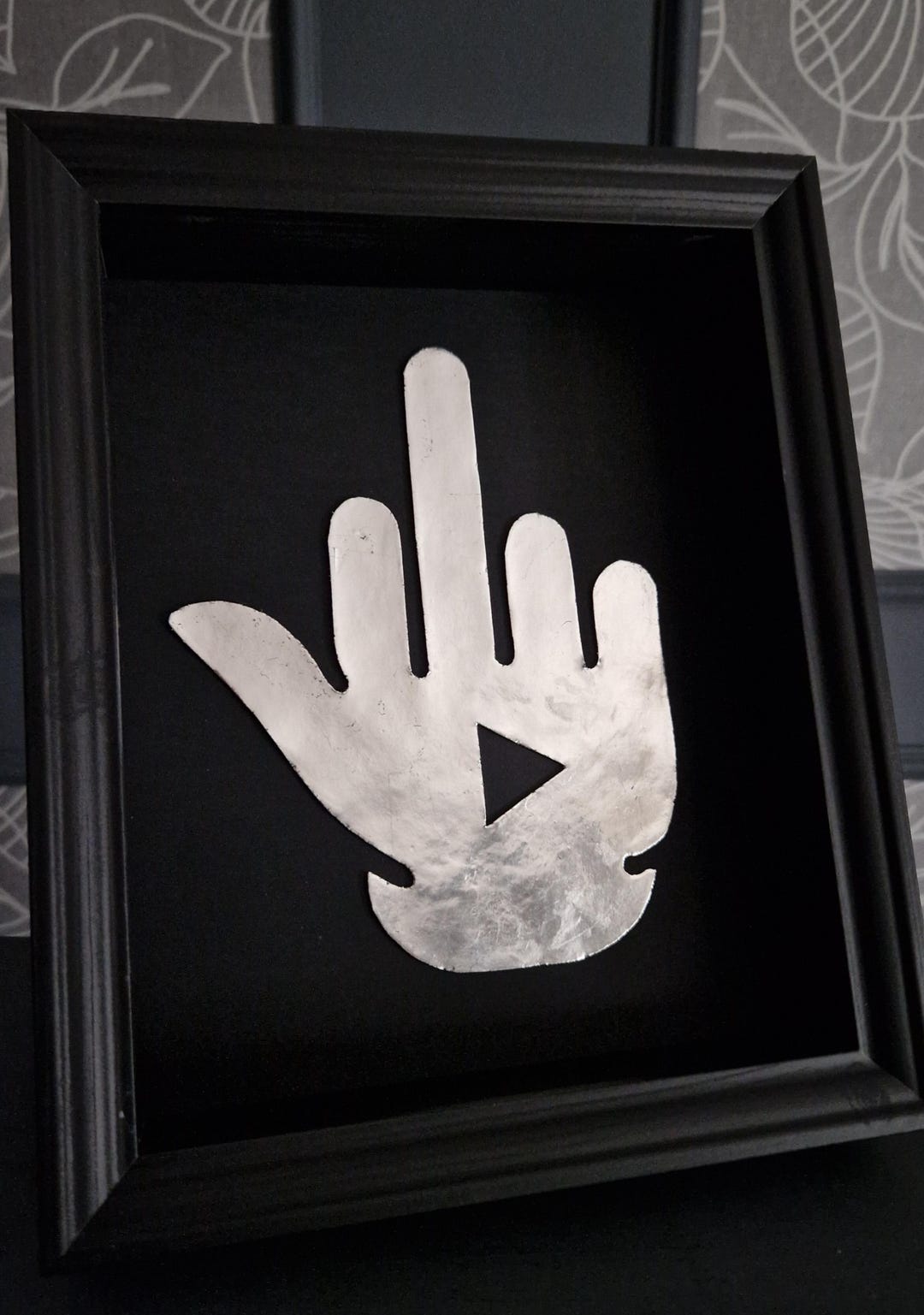 Artwork Middle Finger Gilded Silver in Frame 100K Fck You's - Etsy