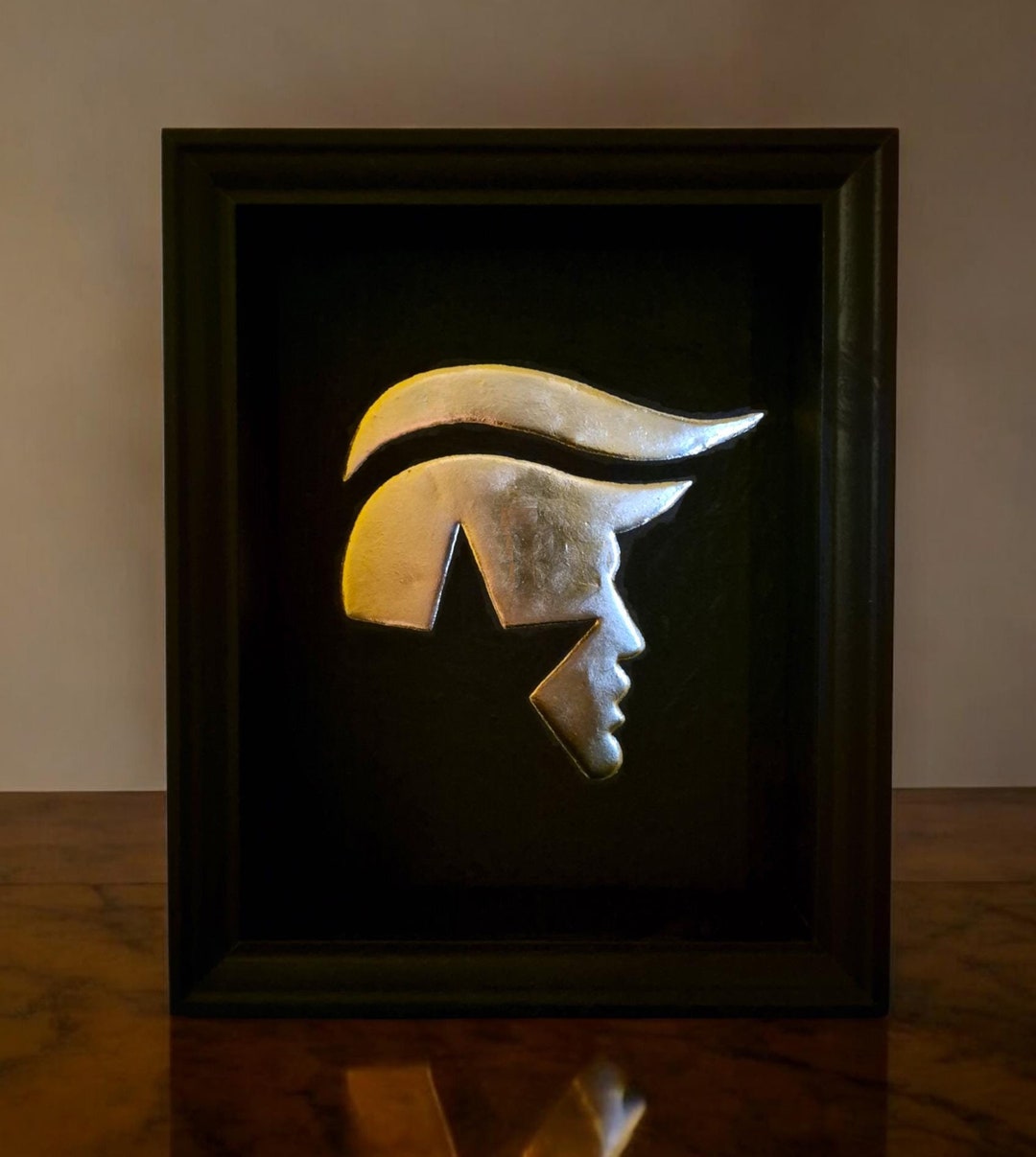 Donald Trump Logo 23ct Gold Plated in Frame - Etsy