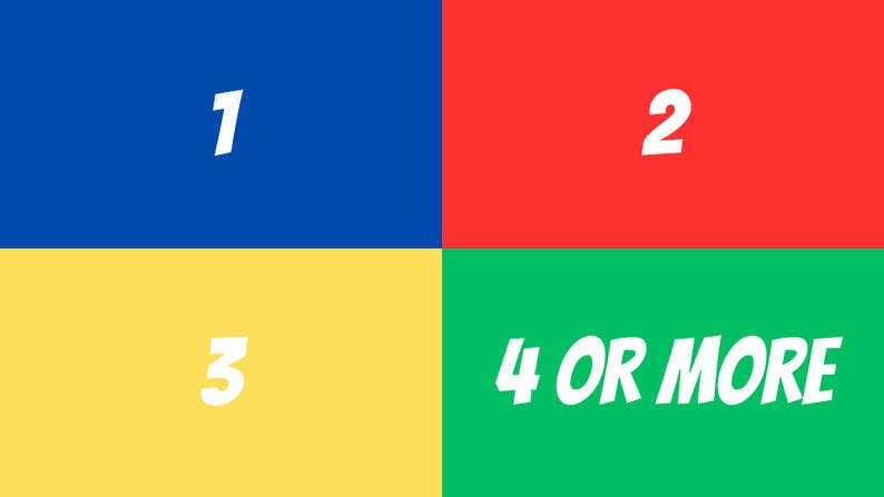 Four Corners on Screen Game - About Me - Etsy