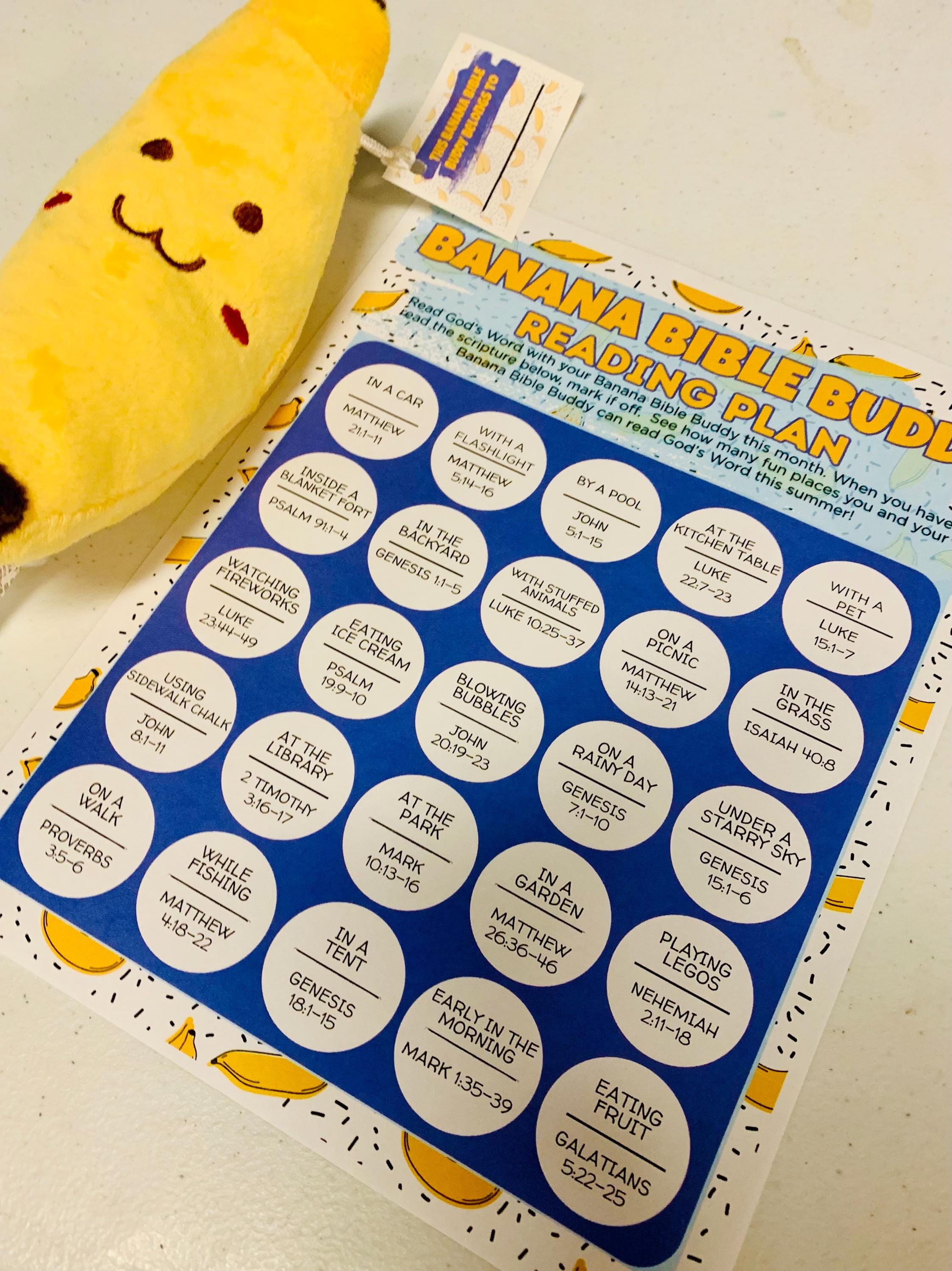 Banana Bible Buddy Reading Challenge (banana Not Included!) - Etsy