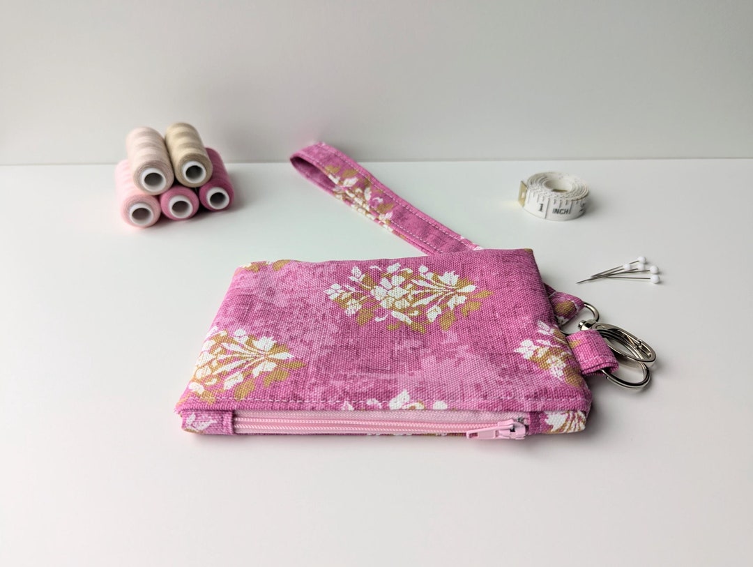 DIY Wristlet Sewing Kit: Beginner Sewing Project, Durable Cotton Canvas ...