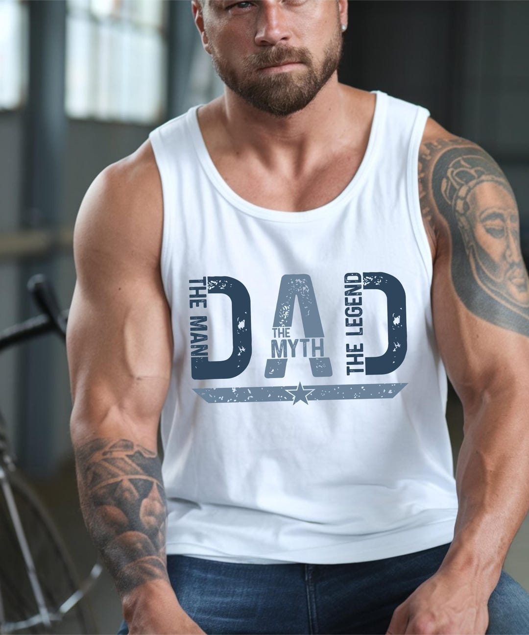 Father Day Tank Top "dad, the Man, the Myth, the Legend" A Special Gift ...