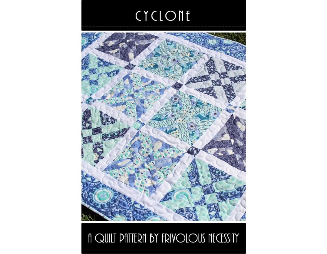 Quilt Pattern PDF Cyclone Baby Lap -- Fat Eighth Friendly - Etsy