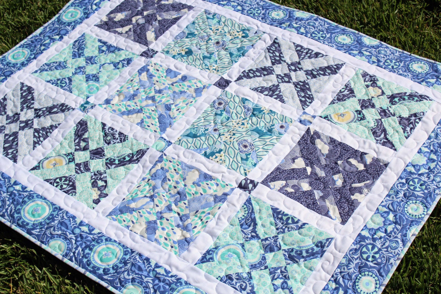 Quilt Pattern PDF Cyclone Baby Lap Fat Eighth Friendly - Etsy