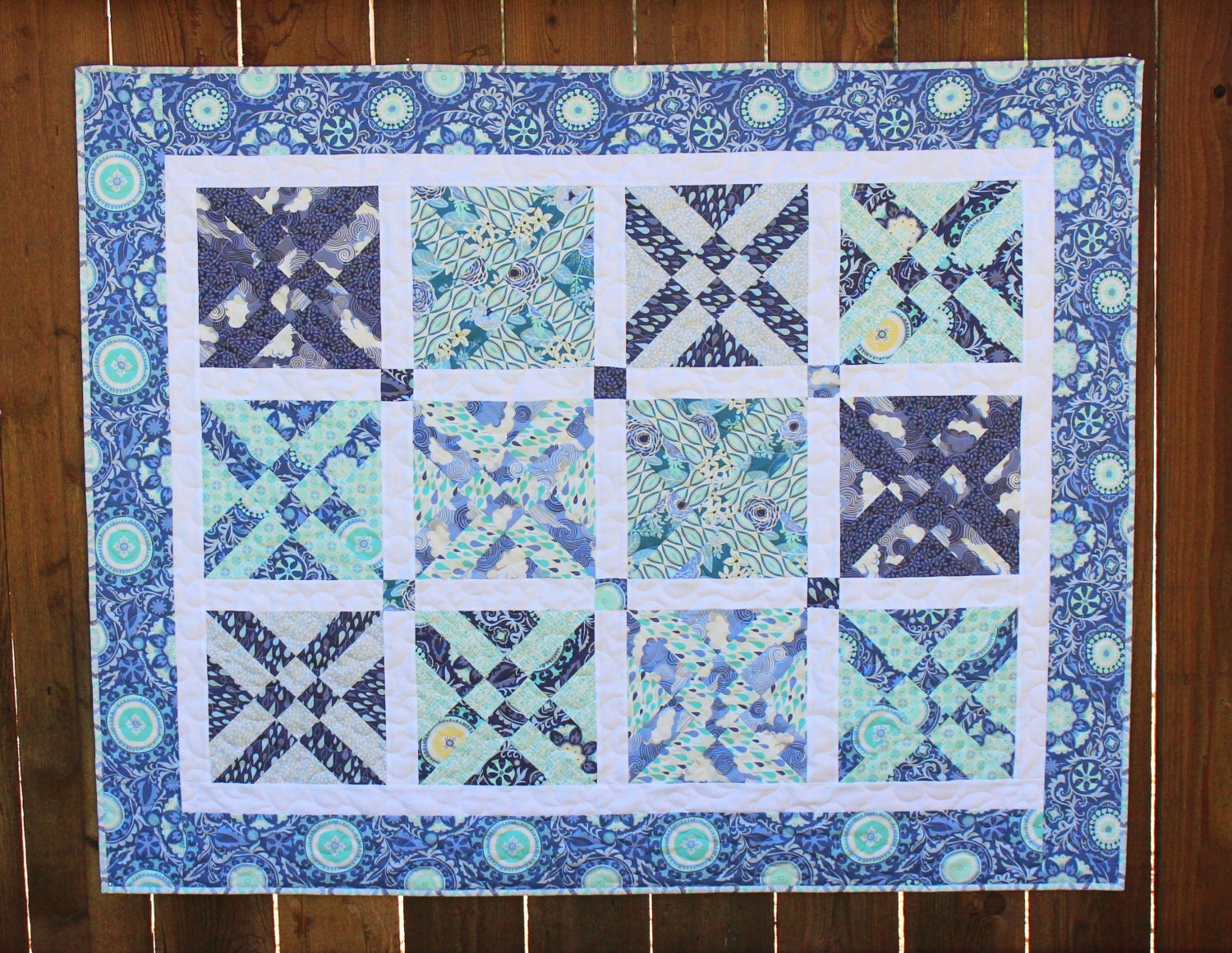 Quilt Pattern PDF Cyclone Baby Lap Fat Eighth Friendly - Etsy
