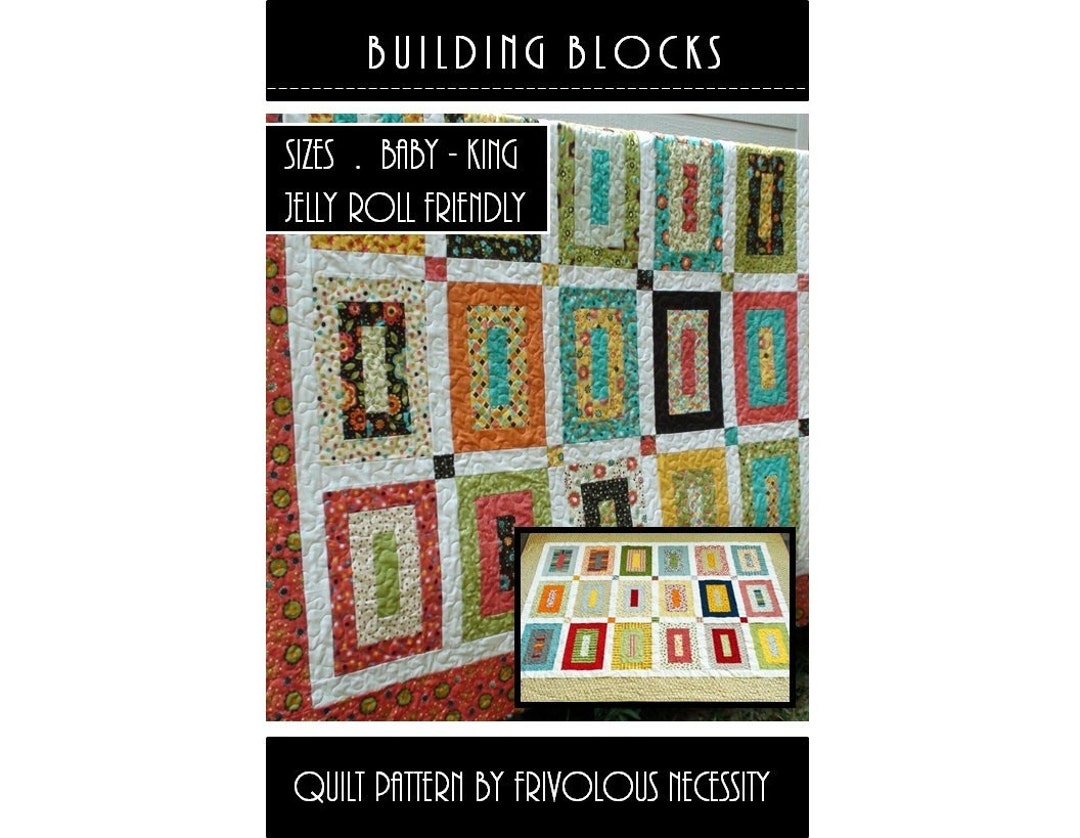 Quilt Pattern PDF Building Blocks All Sizes Jelly Roll Friendly - Etsy