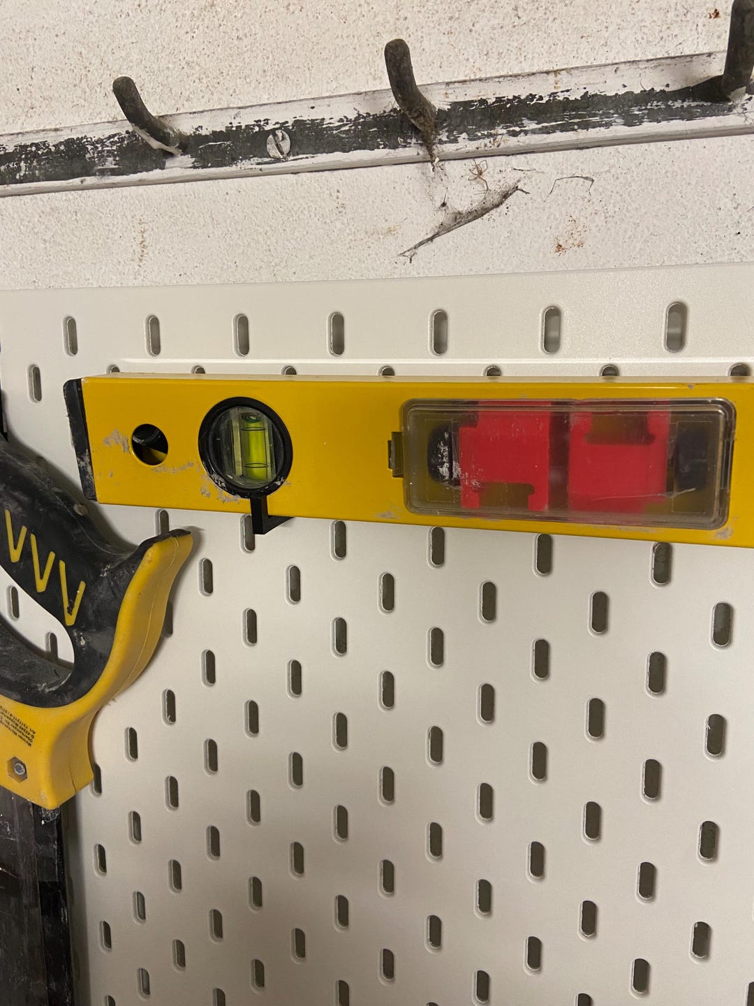 Practical Spirit Level Holder for IKEA Skadis Pegboard Tool Wall ...