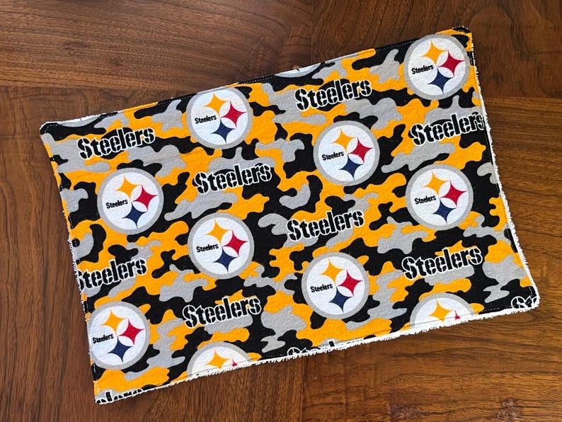 Pittsburgh Steelers Flannel & Terry Cloth Baby Burp Cloth - Etsy