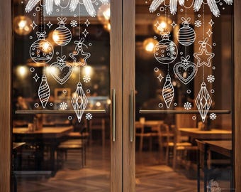 Christmas Baubles Chalk Marker Template | Printable PNG & PDF Designs ...