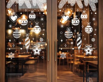 Christmas Baubles Chalk Marker Template | Printable PNG & PDF Designs ...