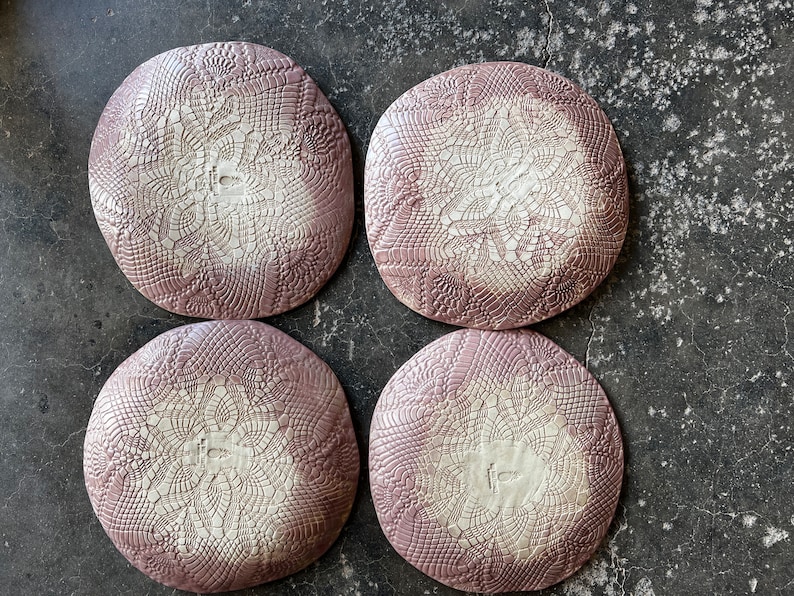 Handmade Pink Ceramic Dinner Plate: Modern Stoneware Tableware - Etsy
