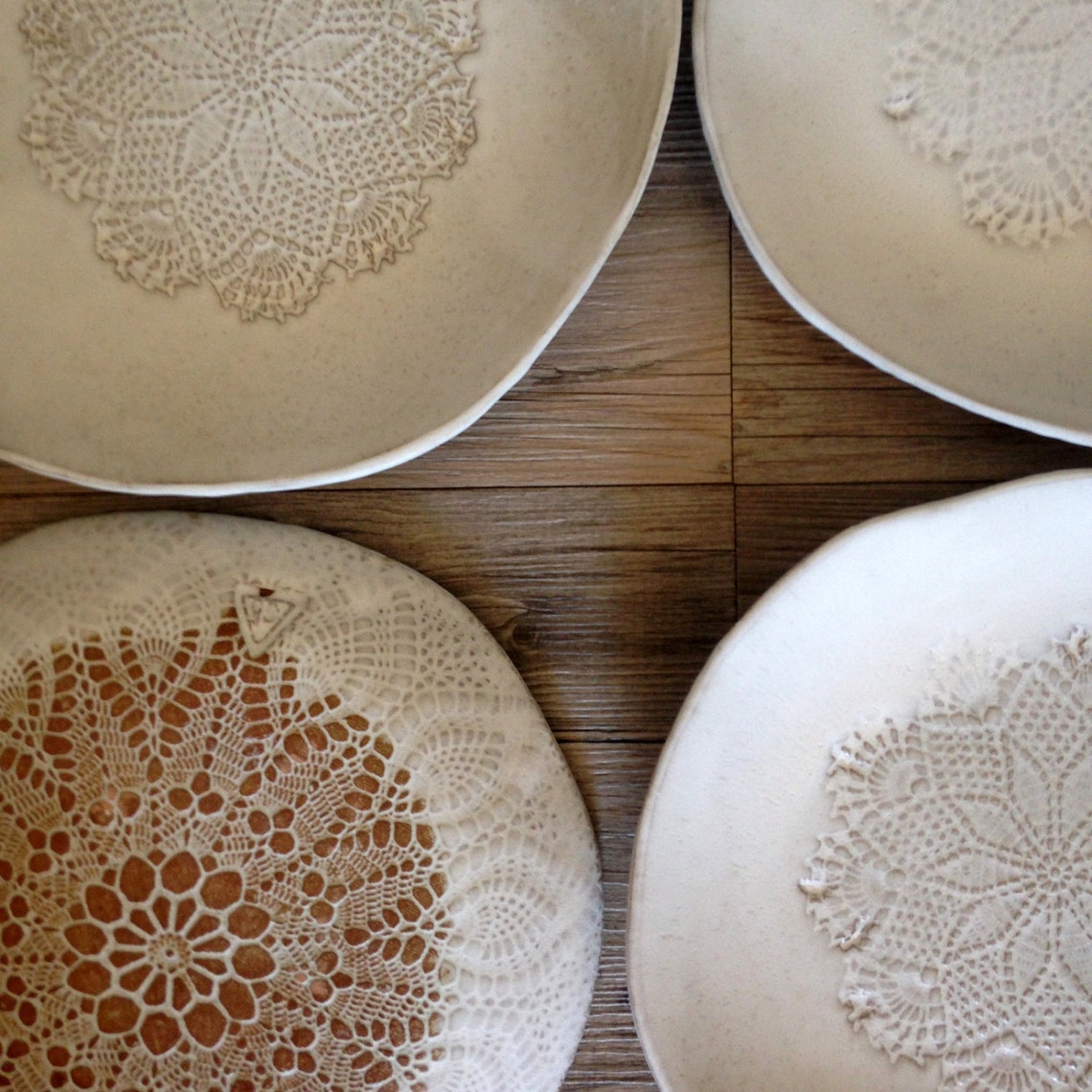 Ceramic Dinner Plates White Dinnerware Plates Set of 4 - Etsy