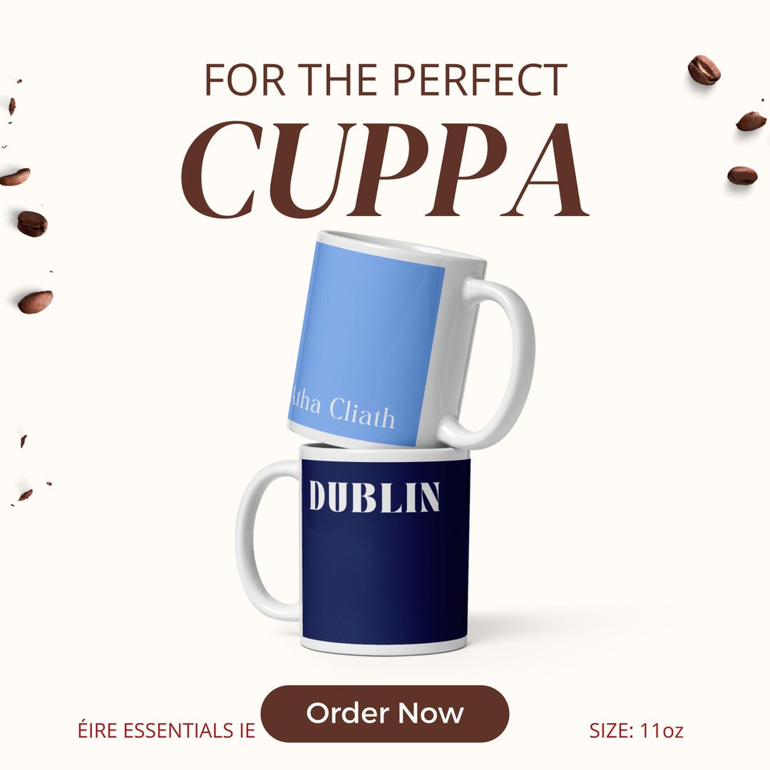 Co. Dublin Mug | GAA Cup | Christmas Gift | Teacher Gift | Tea Cup ...