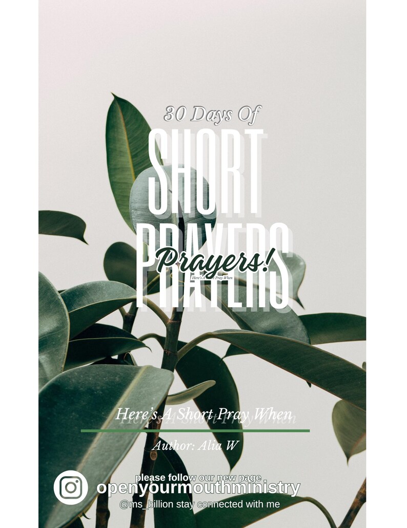 30 DAYS of SHORT PRAYERS - Etsy