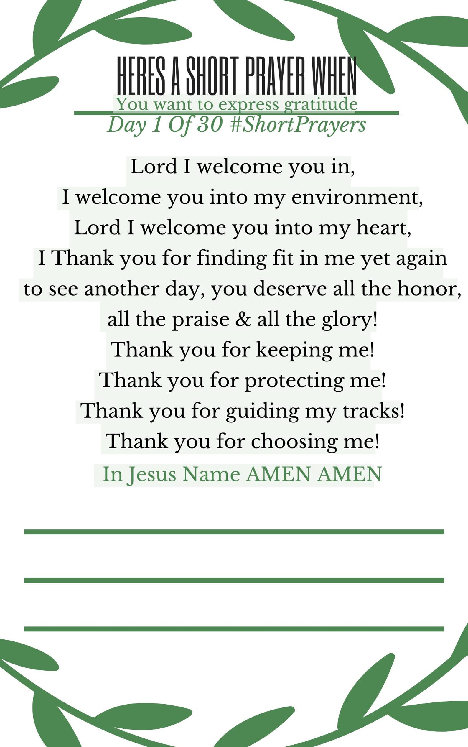 30 DAYS of SHORT PRAYERS - Etsy