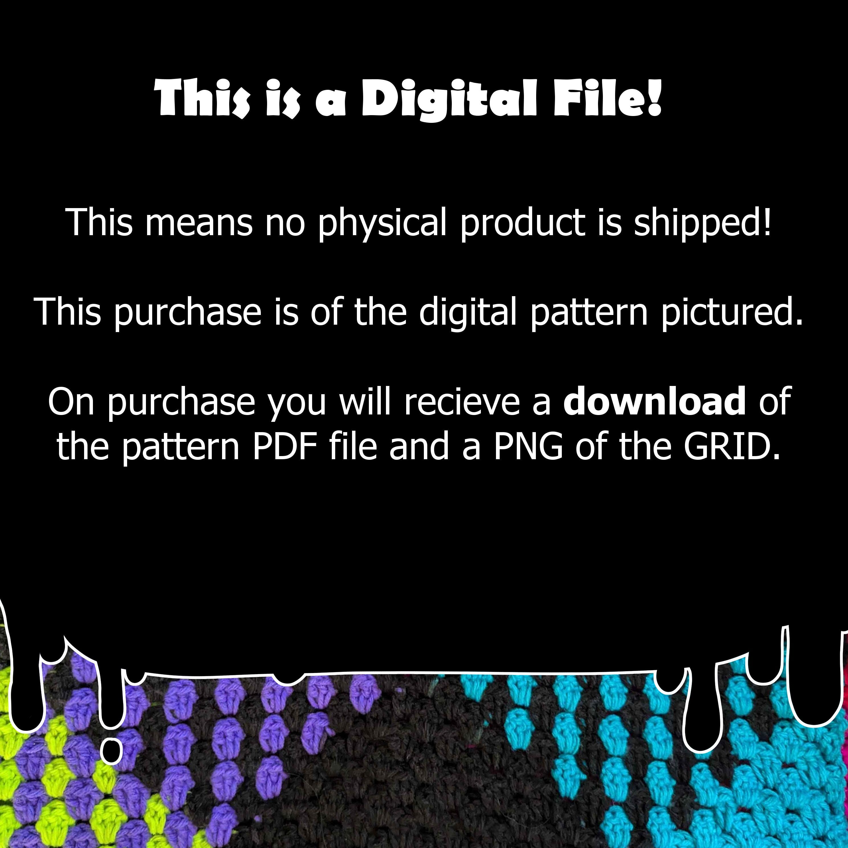 SCP Crochet Color Work Grid Pattern. Digital PDF Pattern Download ...