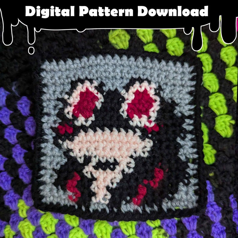 Dark Wood Frog Crochet Tapestry Grid Pattern. Digital PDF Pattern ...
