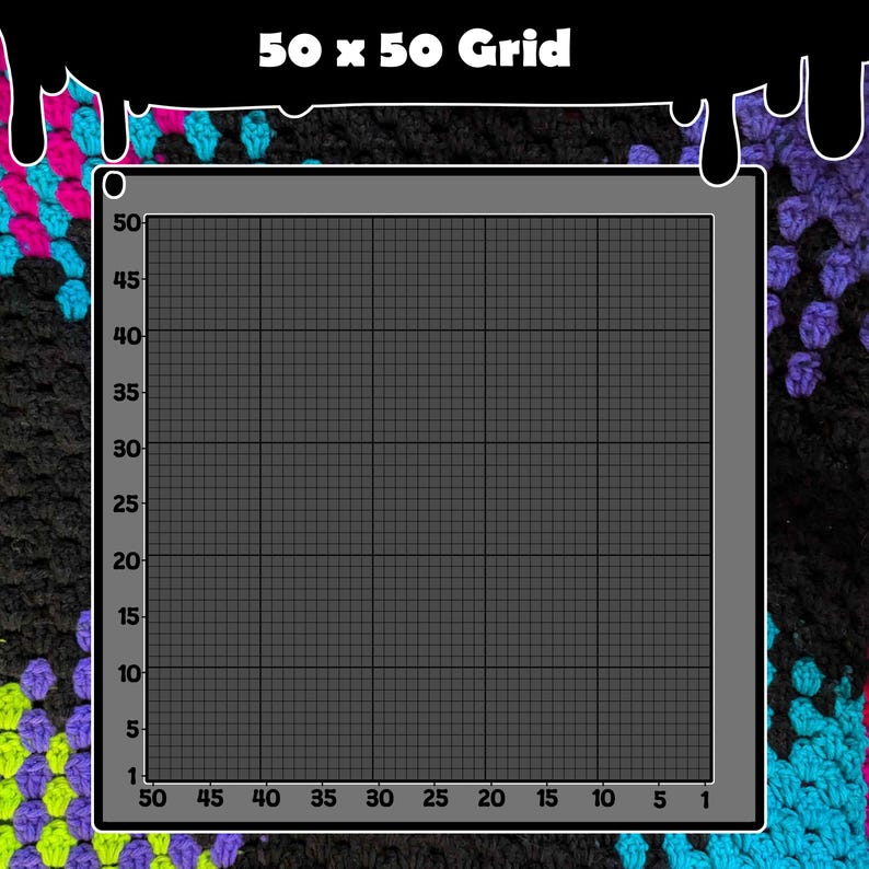 SCP Crochet Color Work Grid Pattern. Digital PDF Pattern Download ...