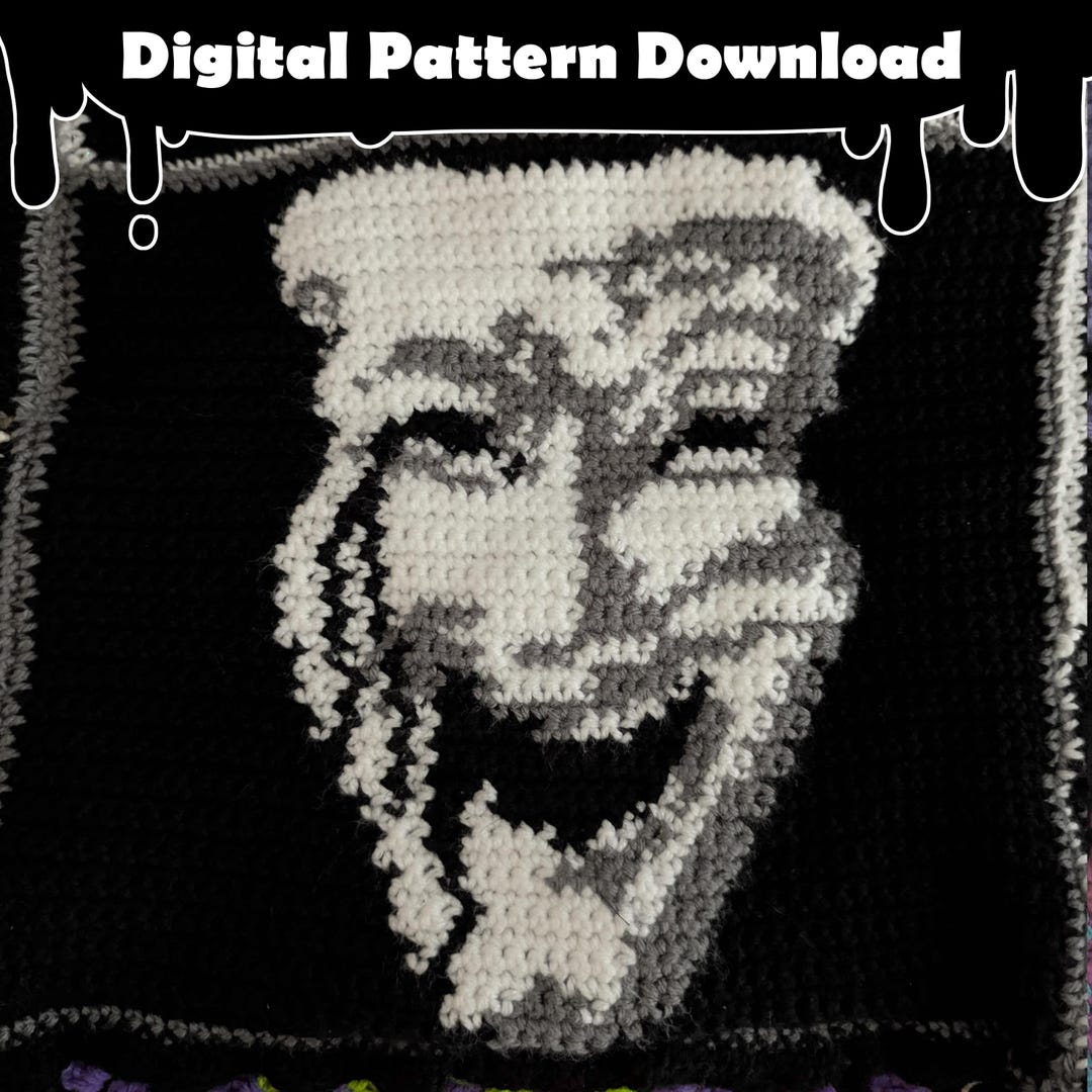 SCP-035 Crochet Color Work Grid Pattern. Digital PDF Pattern Download ...