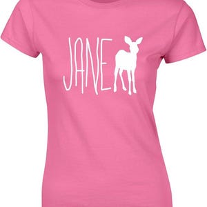 Jane Doe Deer Graphic T-shirt - Ladies Cotton Tee - Etsy
