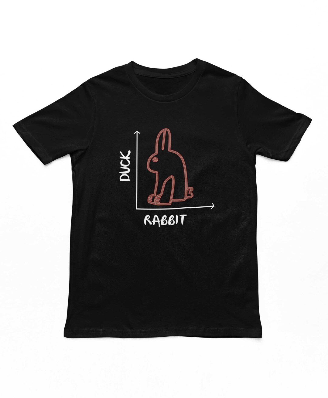 Duck Rabbit Chart Adults T-shirt Funny Men's Ladies Unisex Meme Tshirt ...