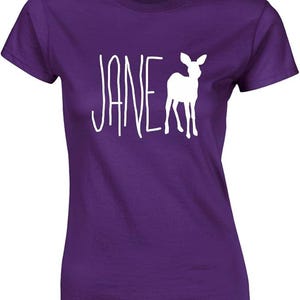 Jane Doe Deer Graphic T-shirt - Ladies Cotton Tee - Etsy