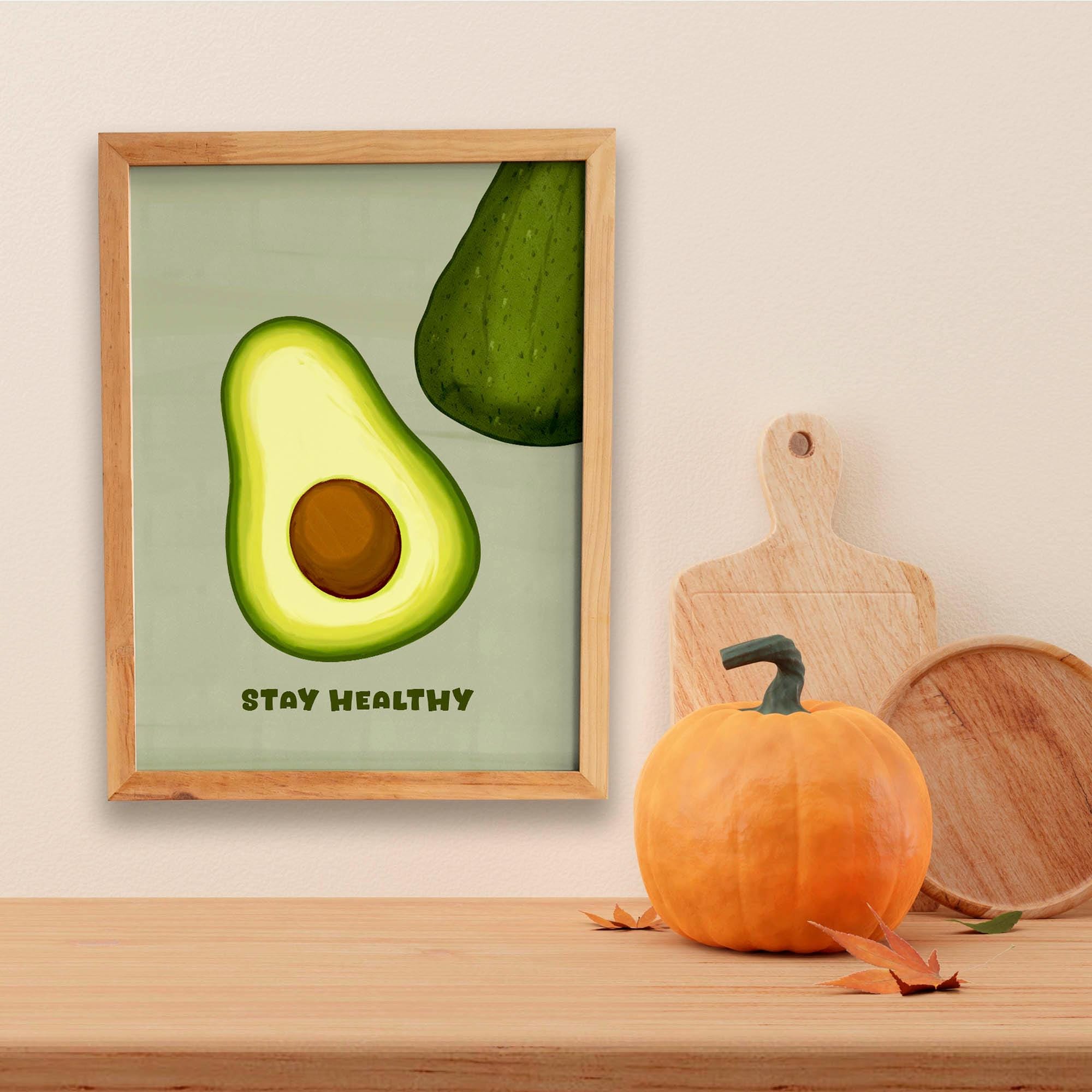 Avocado Fruit Poster Printable, Kitchen and Dining Wall Decor - Etsy