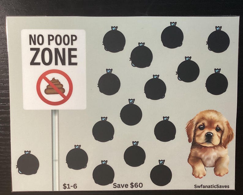 Welcome to the Hood/no Poop Zone Scratch off Savings Challenge - Etsy
