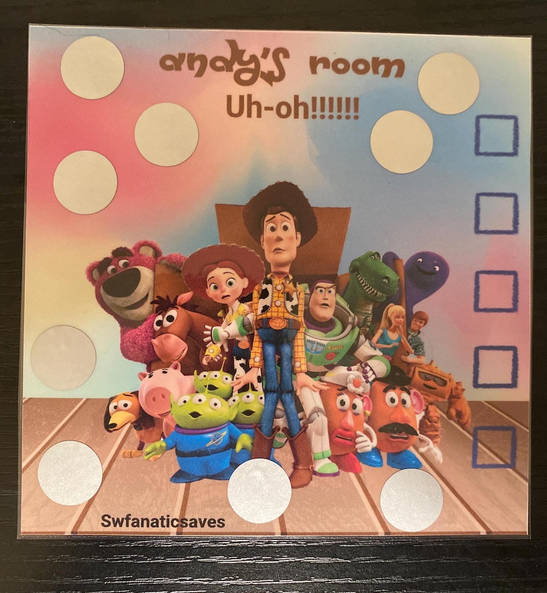 Andy’s Room Scratch off Savings Challenge - Etsy