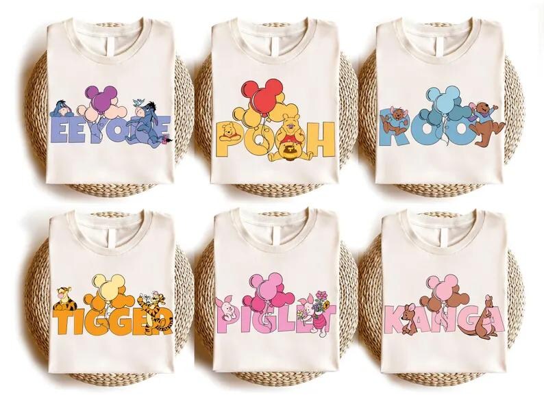 Winnie the Pooh Family Costume Shirt: Tigger, Pooh Bear - Etsy