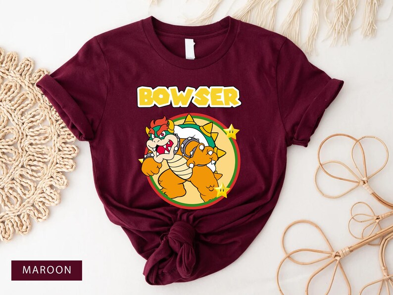 Bowser Super Mario Shirt: Mario & Friends Party - Etsy
