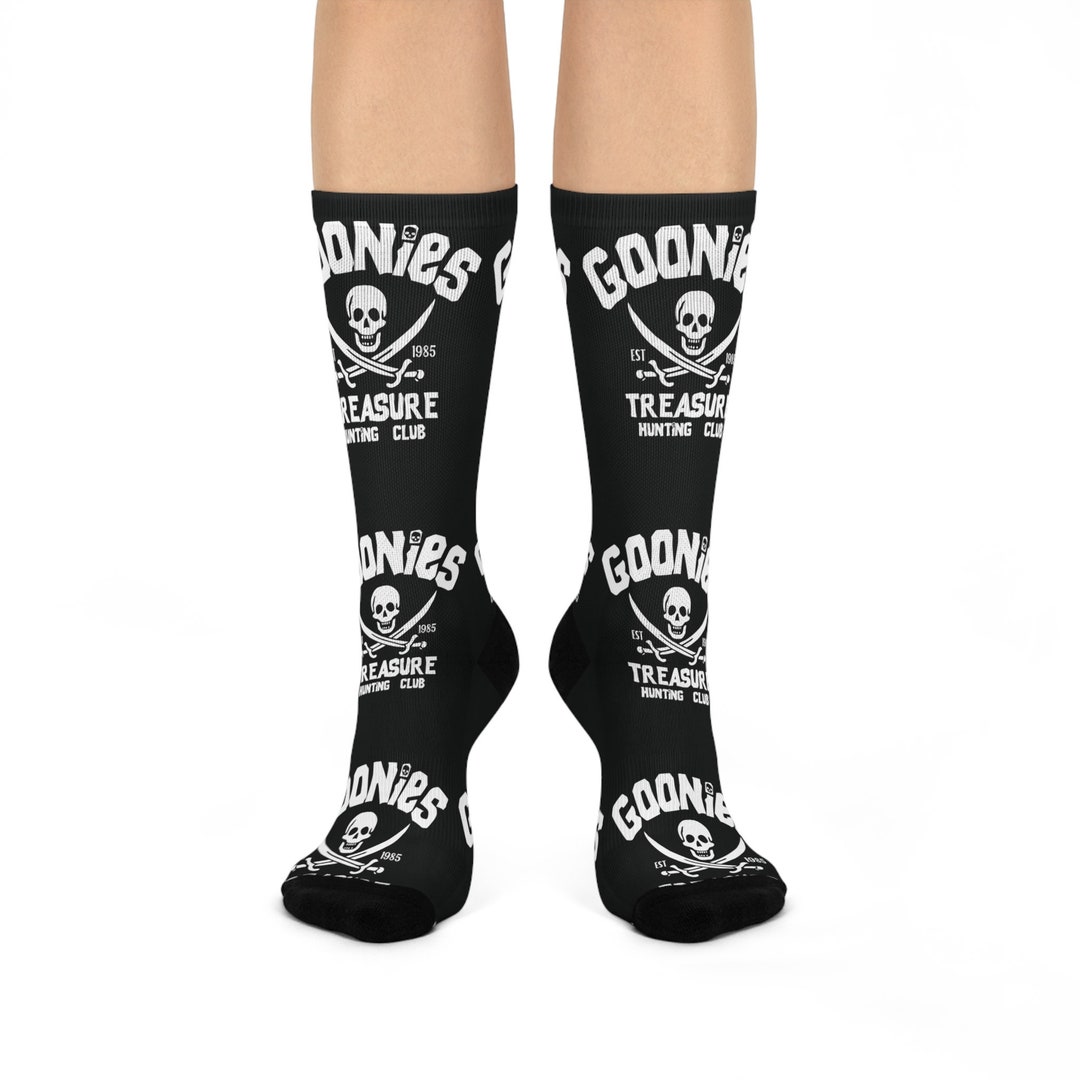 Goonies Treasure Hunting Club One-size Fits Most Crew Socks 80s 1980s ...