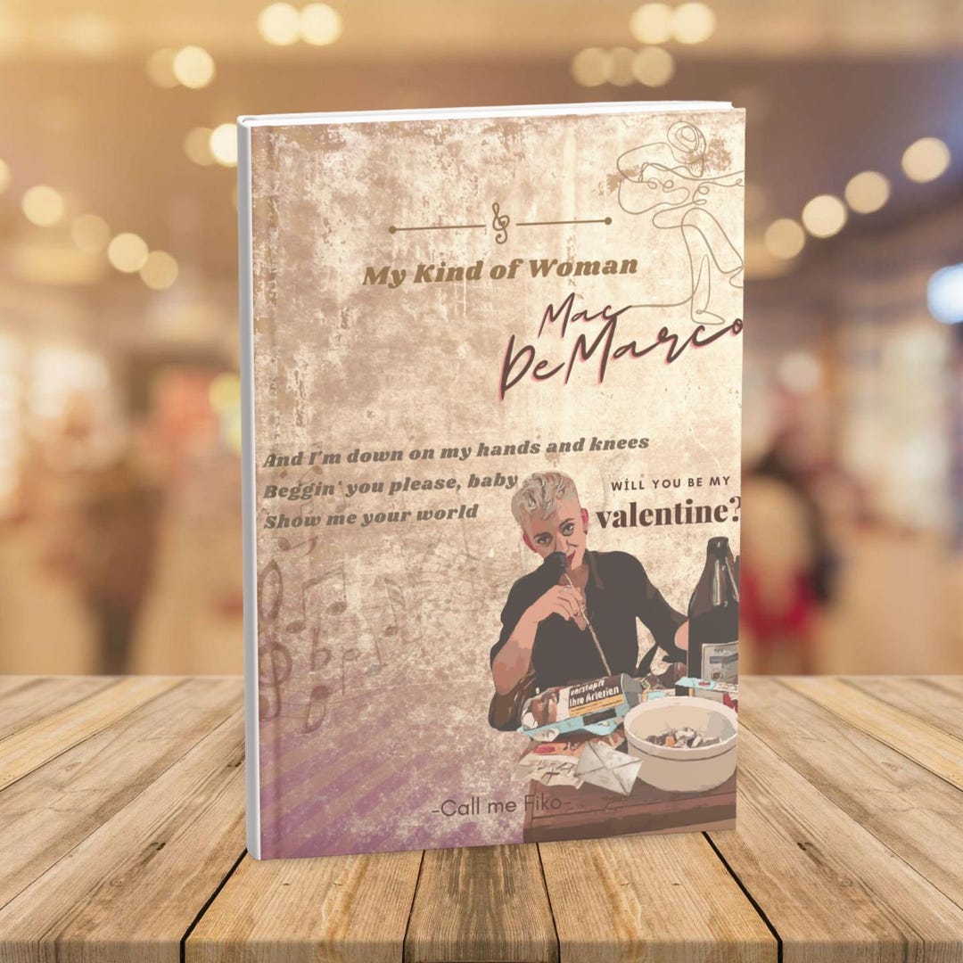 Mac Demarco Notebook Cover, My Kind of Woman Digital Art, Valentine's ...