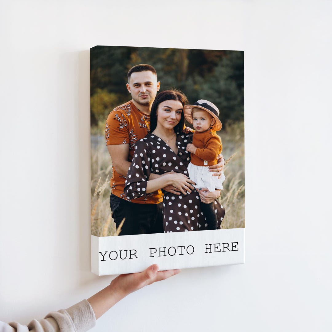 Personalized Family Photo Canvas Custom Picture to Canvas Family ...