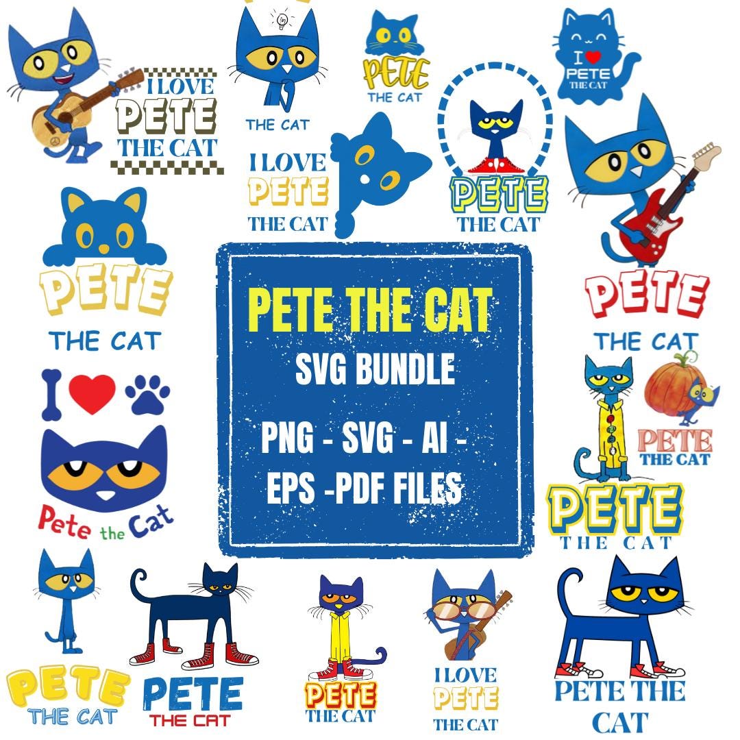 Pete The Cat Clipart Schwarz Und Weiß The Book Of Purrs: Everyday