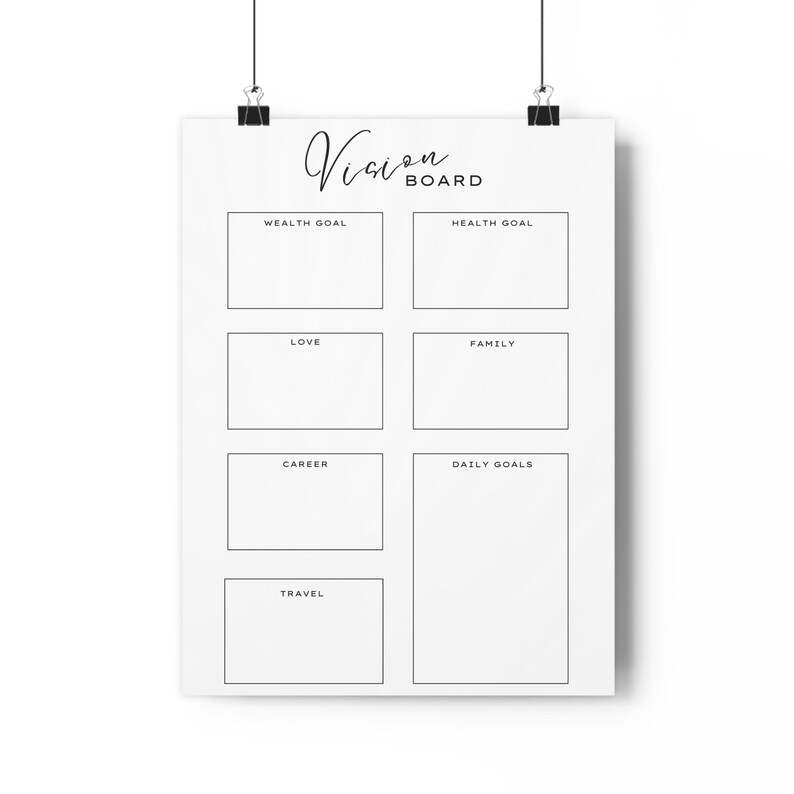 18x 24 My Vision Board Poster Print - Etsy