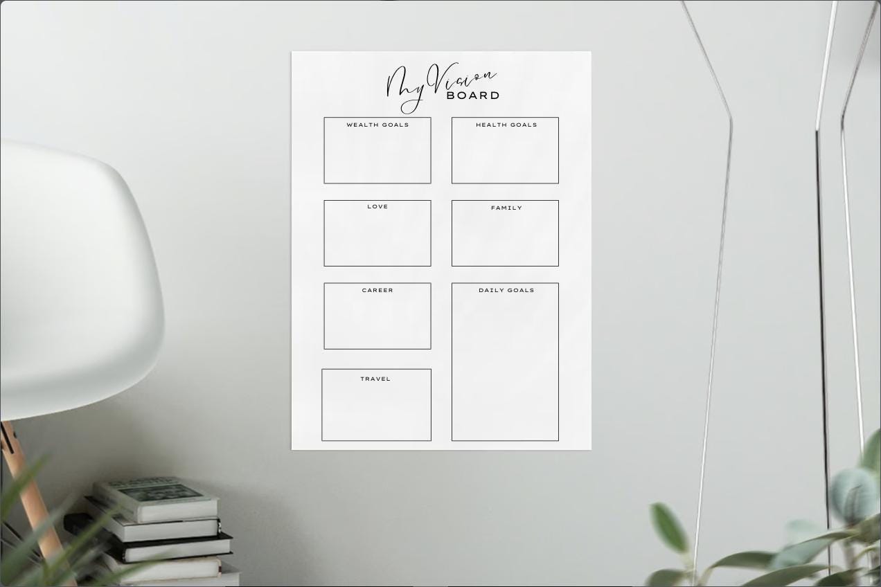 18x 24 My Vision Board Poster Print - Etsy