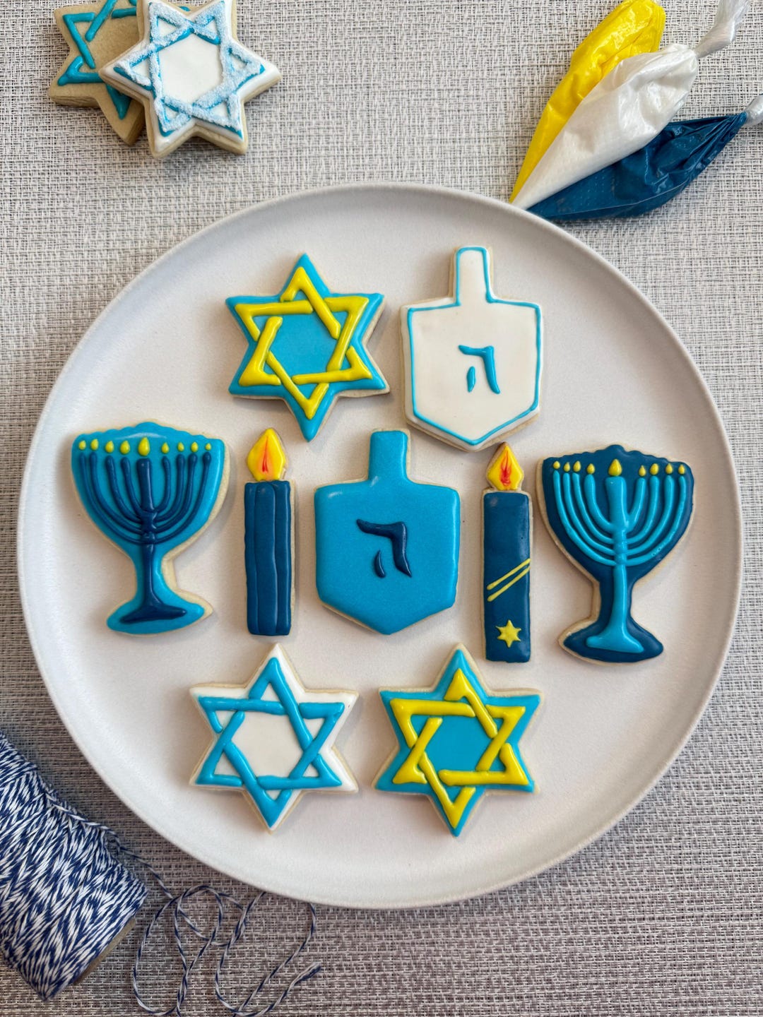 Hanukkah Cookies/ Gifts for Hanukkah/ Set of 10 Hanukkah Cookies ...