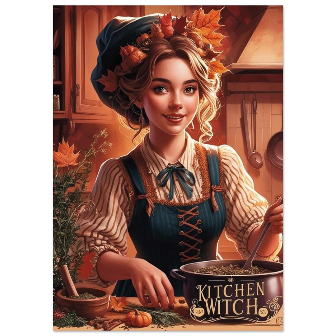 Kitchen Witch Wall Art - Etsy