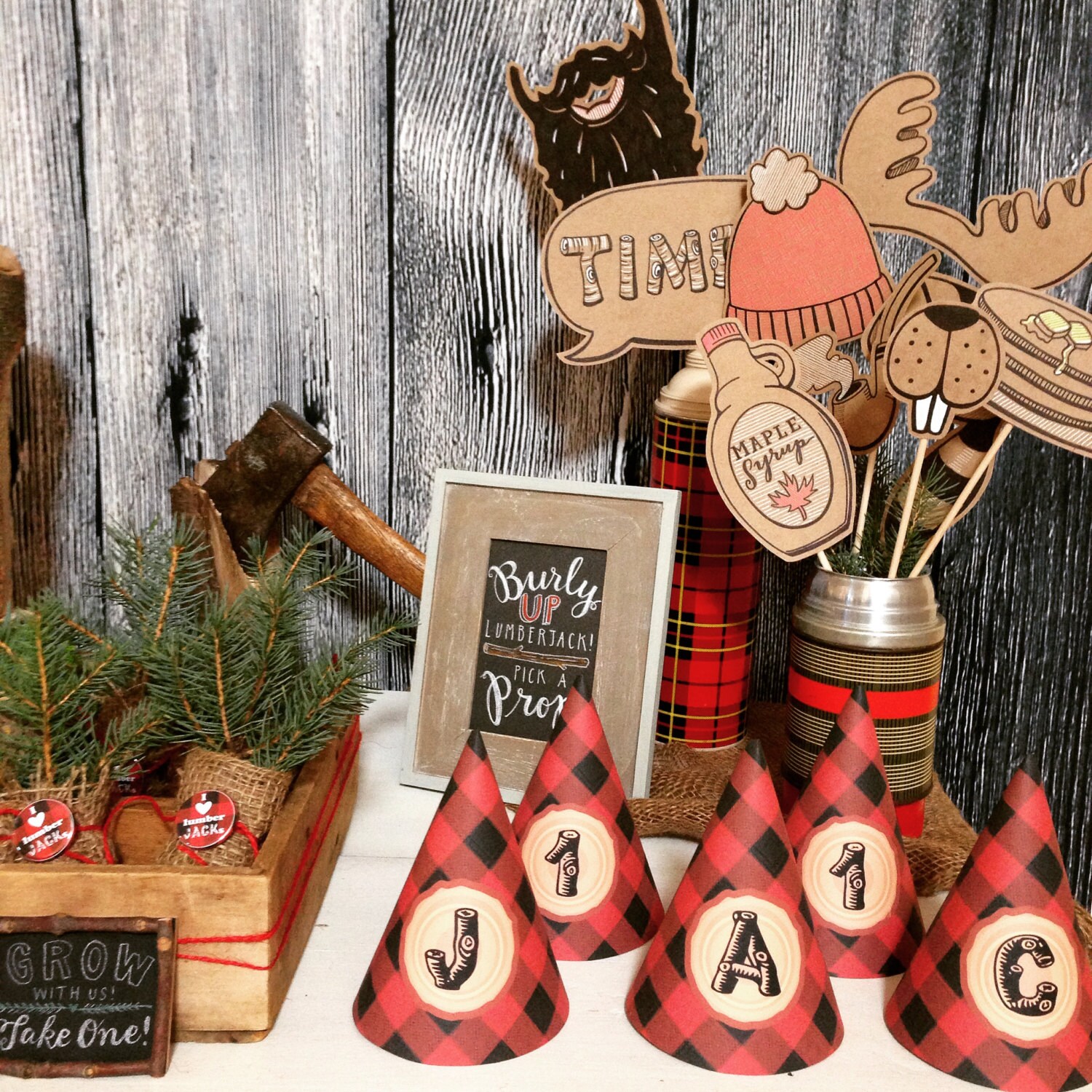 Handmade Lumberjack Photo Prop Set of 9 Pcs - Etsy