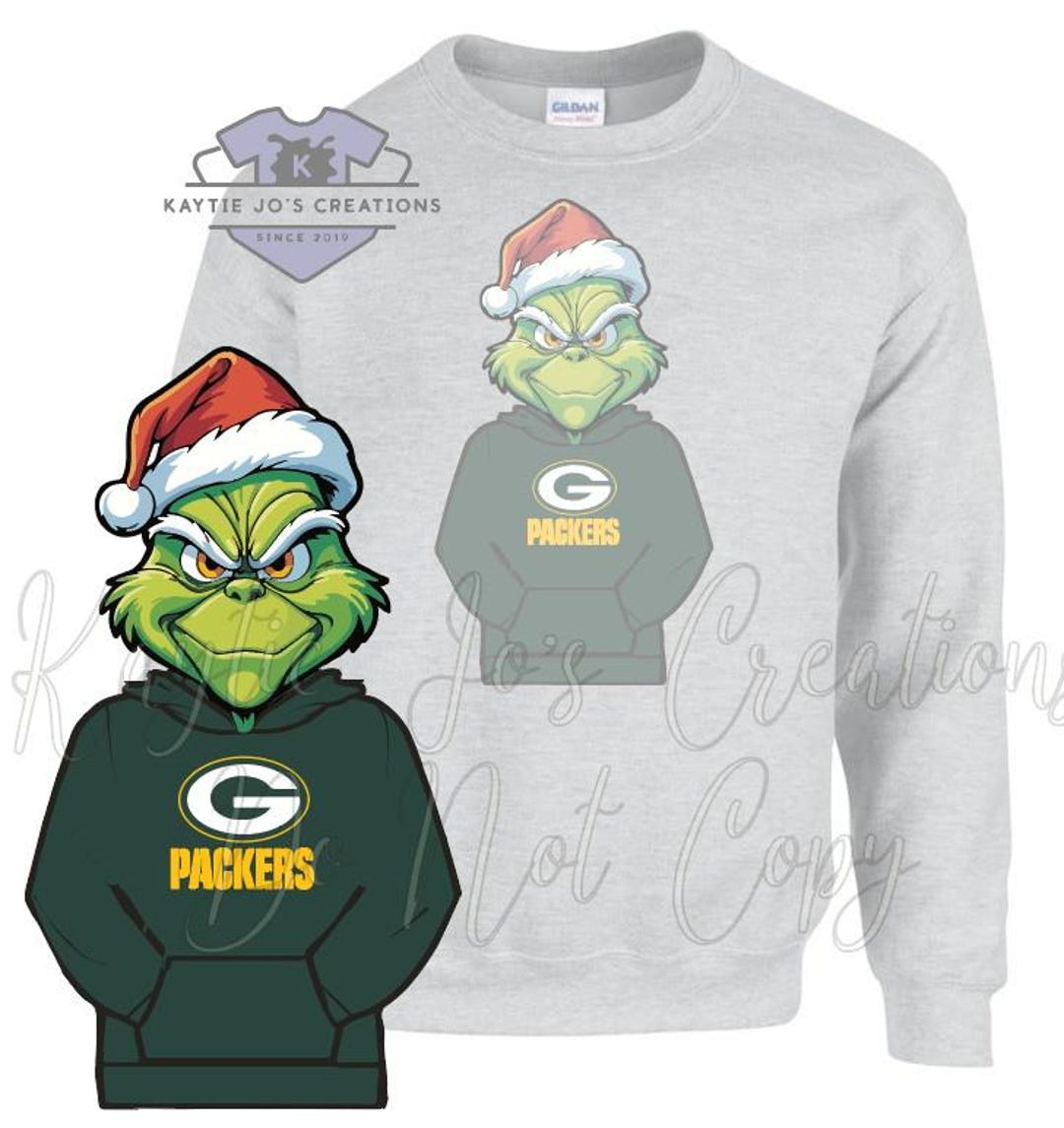 Grinch Spirit Wear Packers Green Bay Sweatshirt NFL Christmas ...
