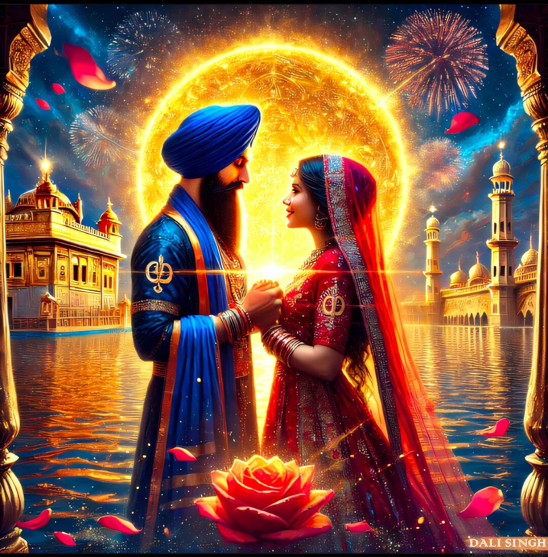 Eternal Sikh Love Golden Temple Wedding 4K Digital Download Spiritual ...