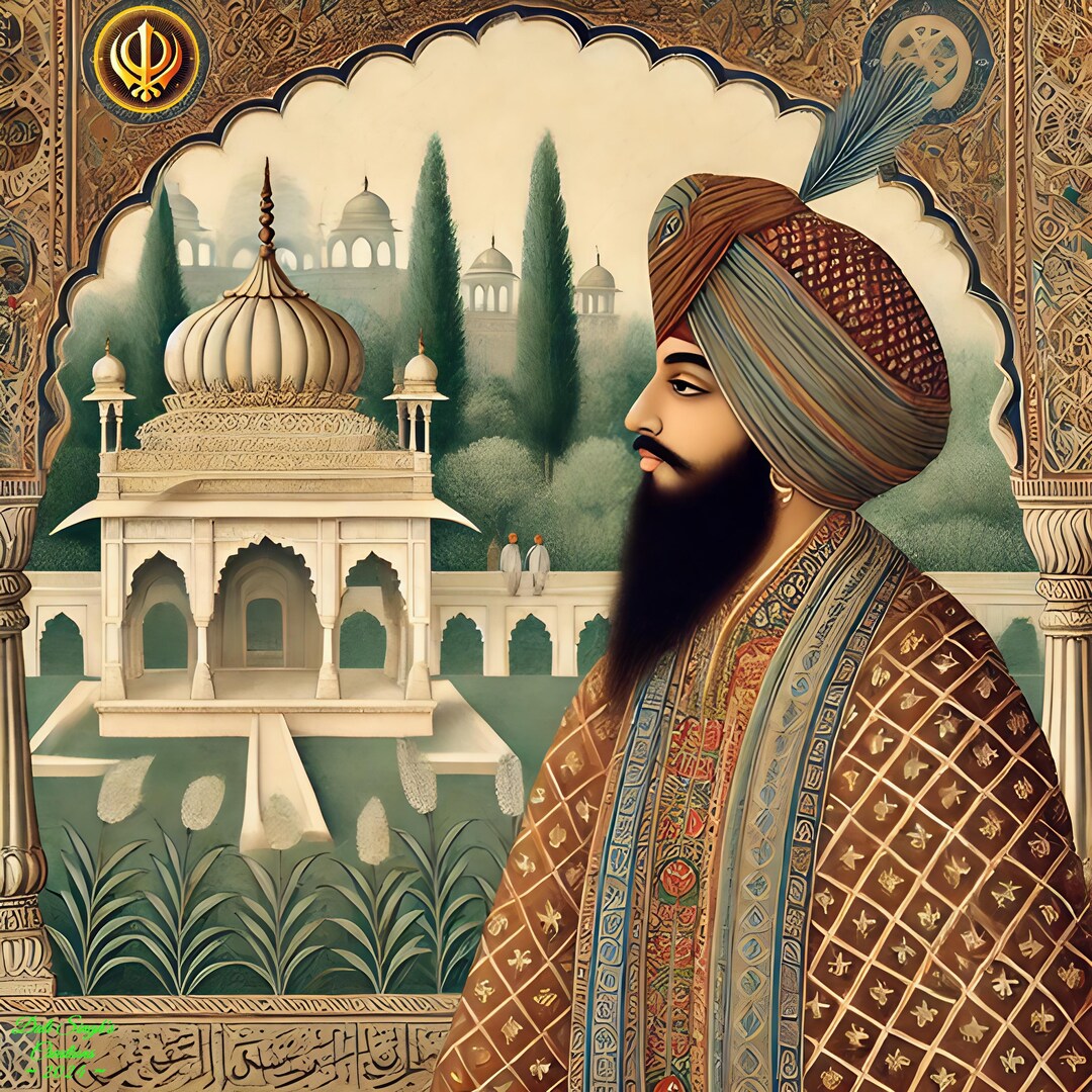 Calm Singh 2024 Sikh Art - 4K HD Peaceful Warrior Digital Print for ...