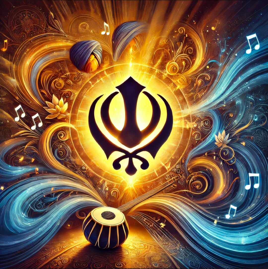 4K Khanda Symbol Art Digital Download - Sikh Spiritual Artwork With ...