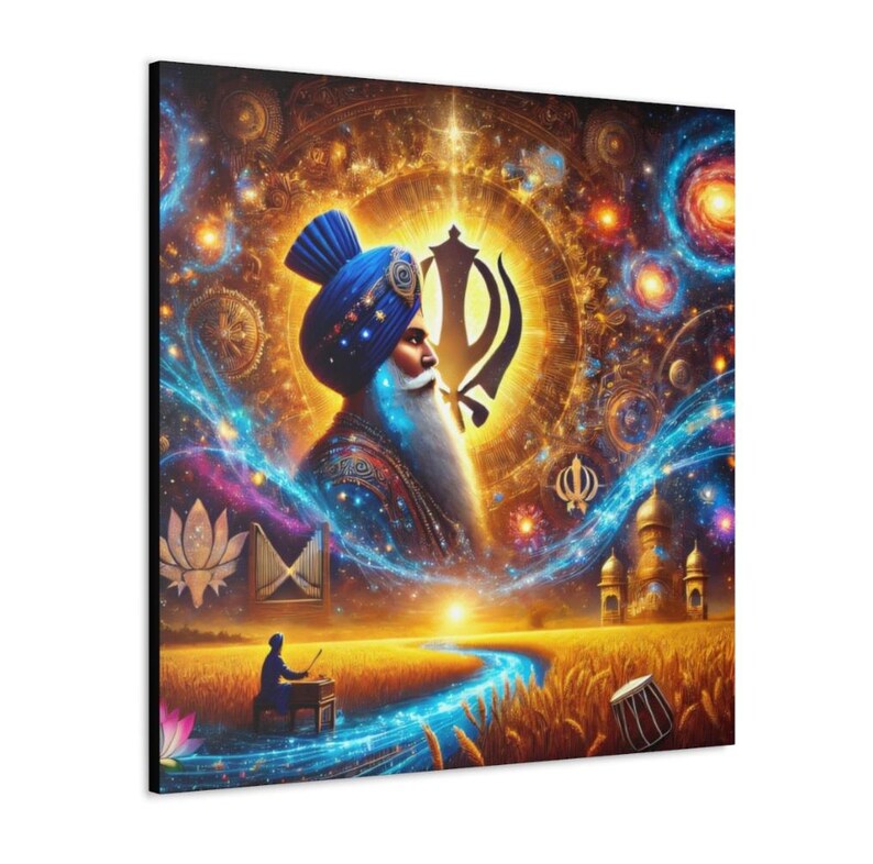 Sikh Cosmic Art | Khanda Spiritual Digital Download | 4K Sikhism ...