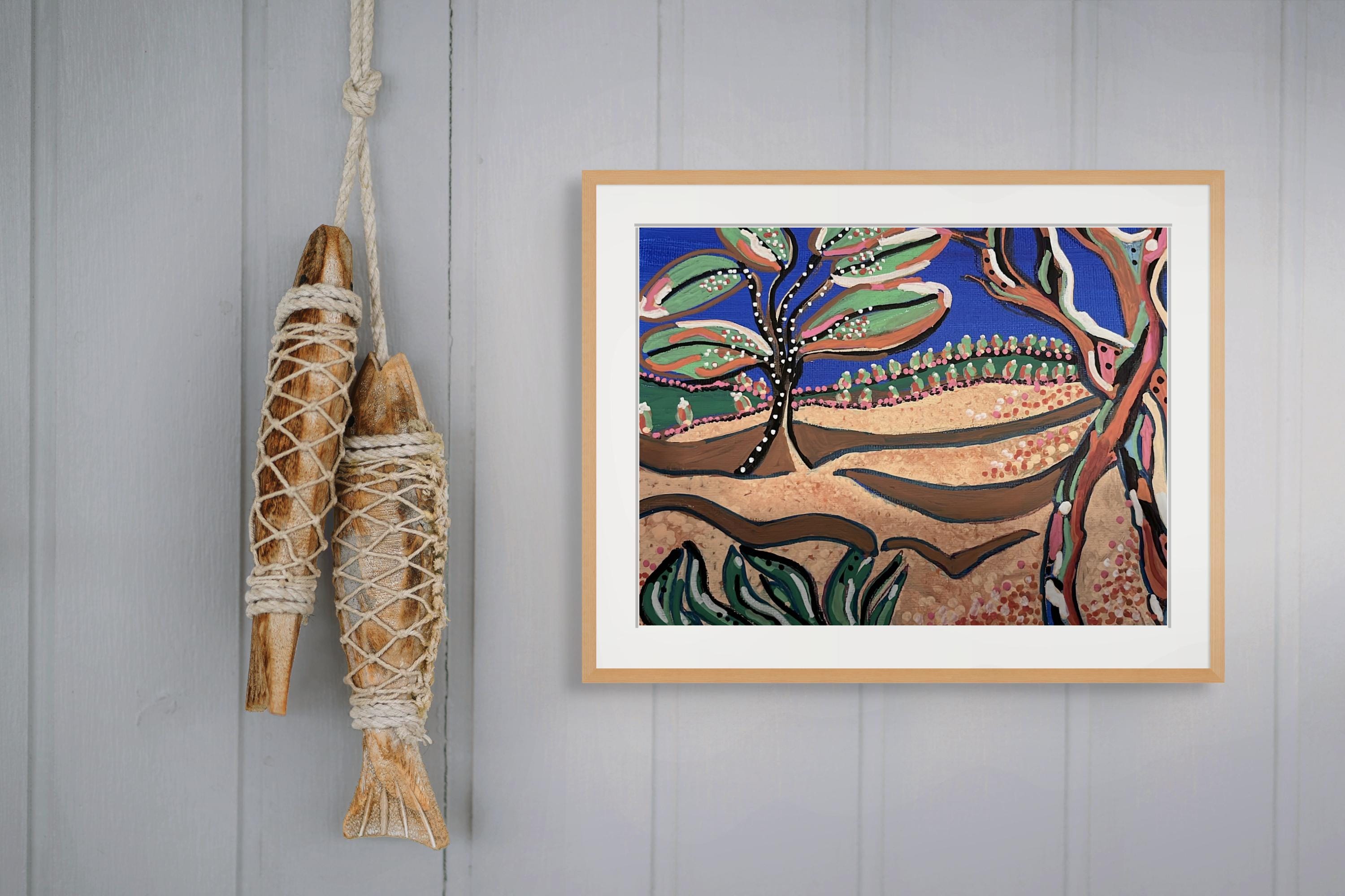 Pandanus Tree Painting - Vibrant Australian Landscape Art - Outback ...
