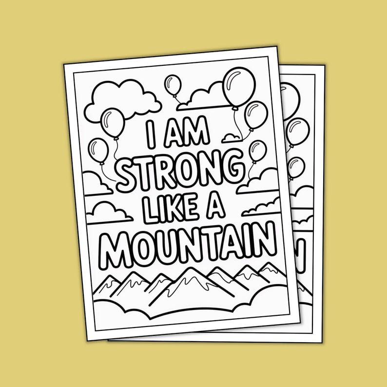 Inspirational & Affirmation Coloring Sheets | Motivational and Positive ...